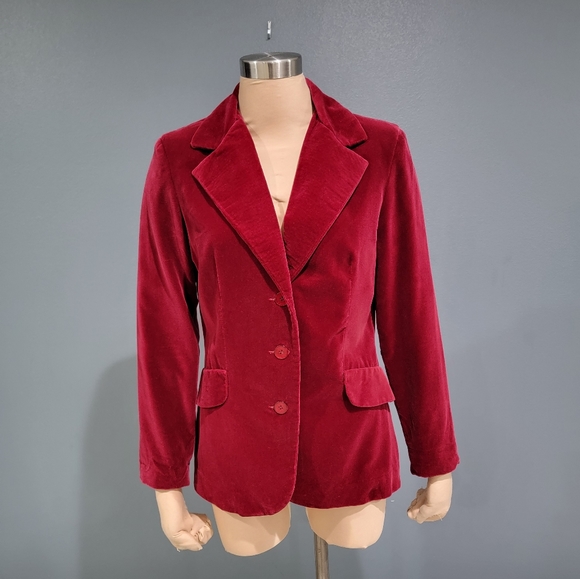 Koret | Jackets & Coats | Vintage Koret Of California Wine Red Velour ...